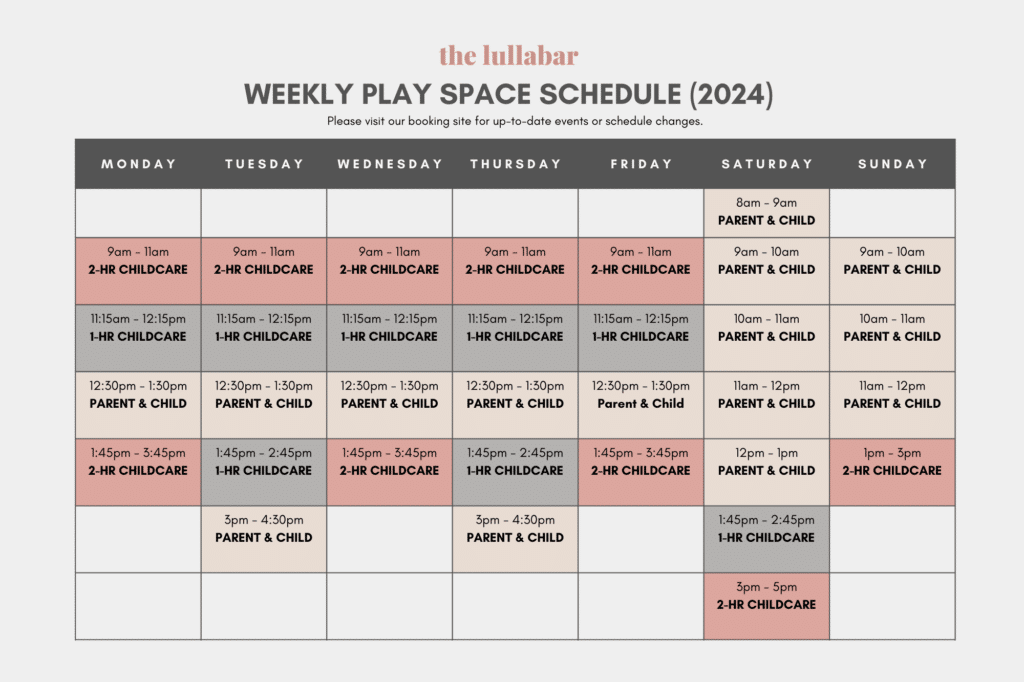 Parent & Child Sessions - The Lullabar